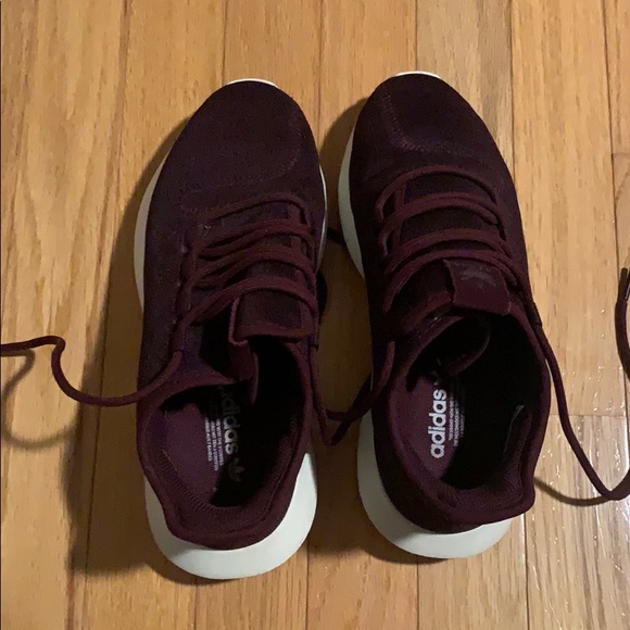 adidas | Shoes | Maroon Adidas Tennis Shoes | Poshmark